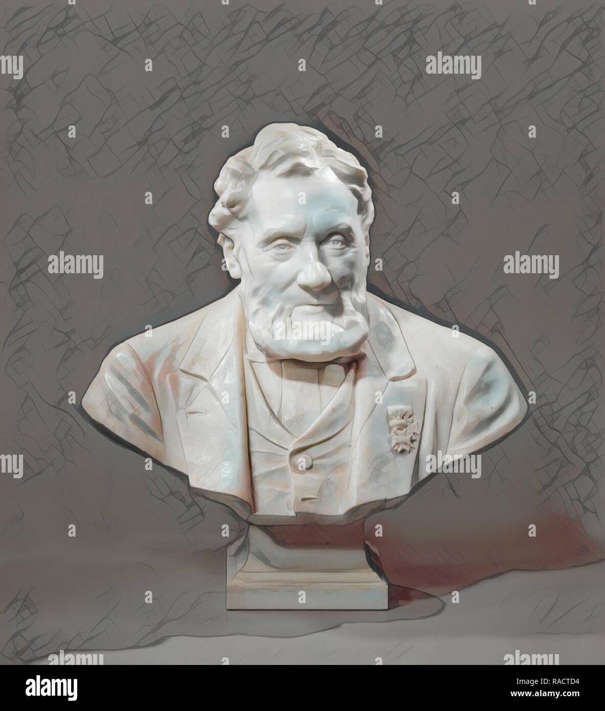 Bust of Johannes Petrus Hasebroek, 1812-1896, Johan Keller, 189 ...