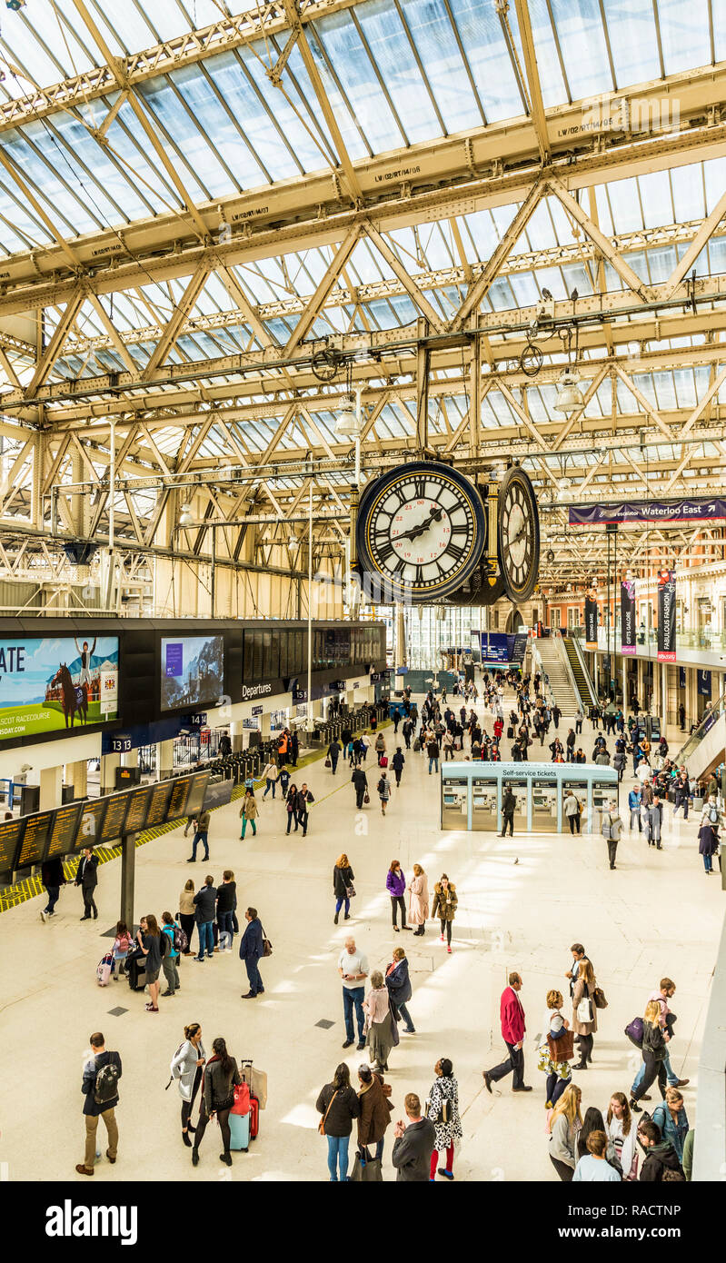 Waterloo Station, London, England, United Kingdom, Europe Stock Photo ...