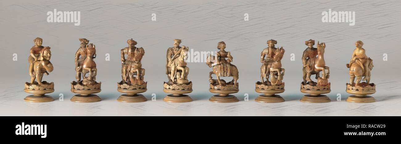 Chess set, Anonymous, c. 155. Reimagined by Gibon. Classic art with a ...