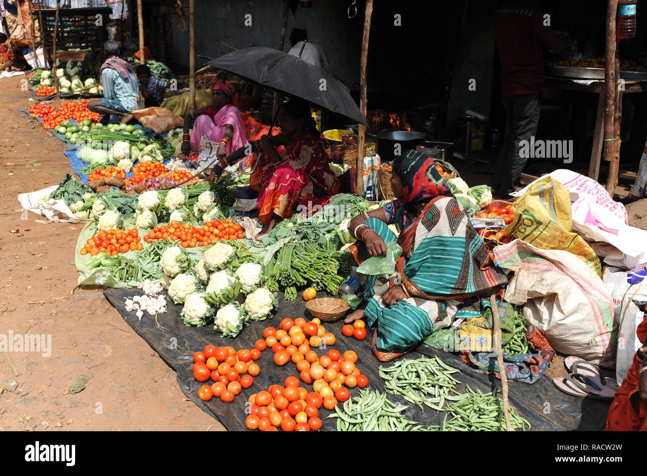 Weekly vegetable market, Koraput, Odisha, India, Asia Stock Photo - Alamy