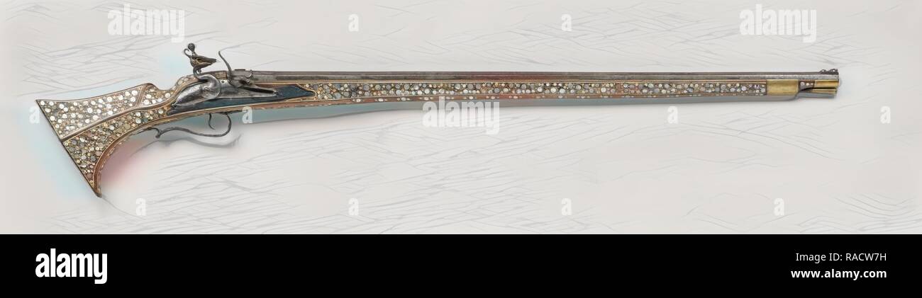 Matchlock Musket with flint lock of later period, Anonymous, Richard ...