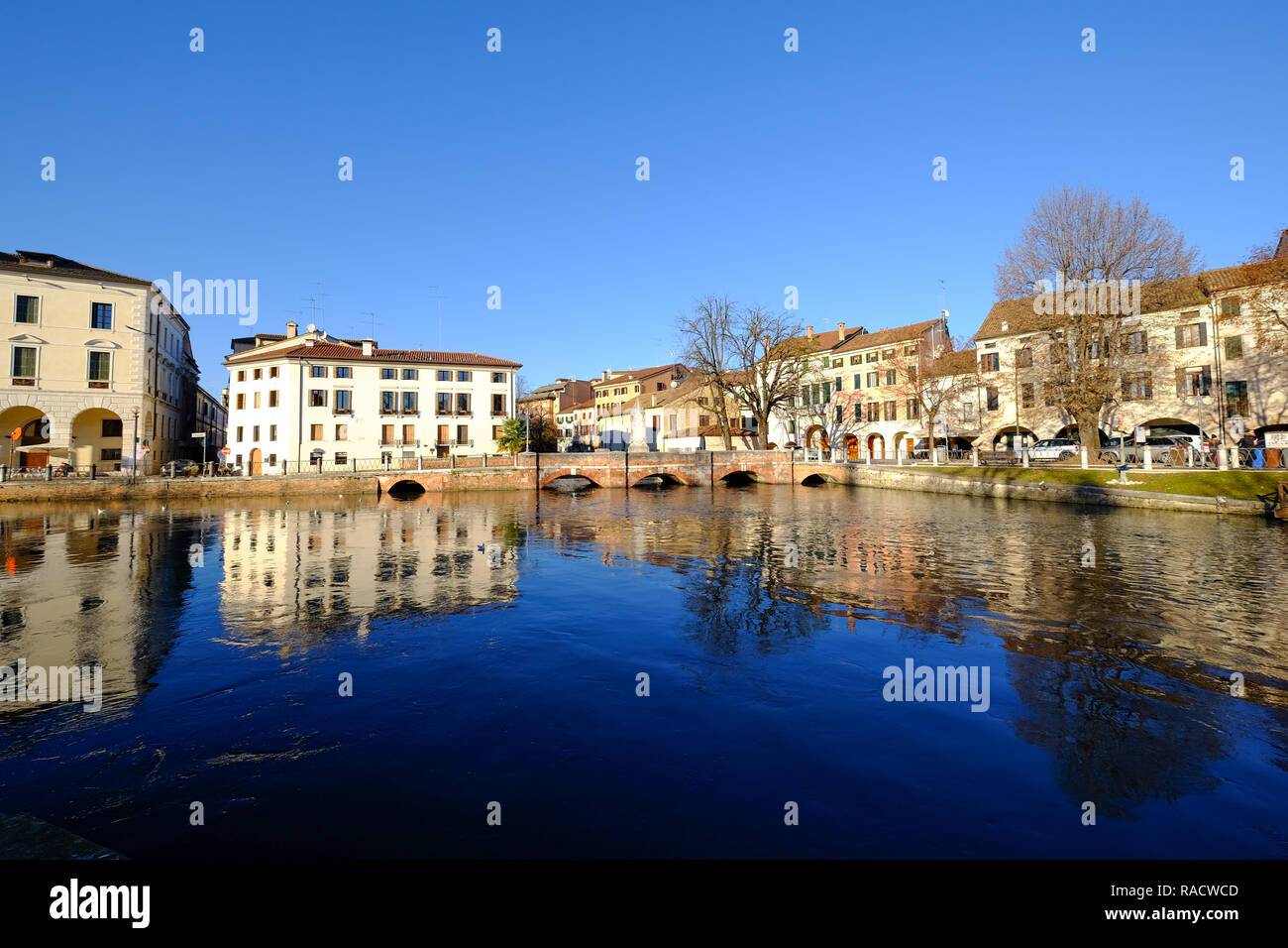 Riviera Garibaldi, Sile River, Treviso, Veneto, Italy, Europe Stock ...