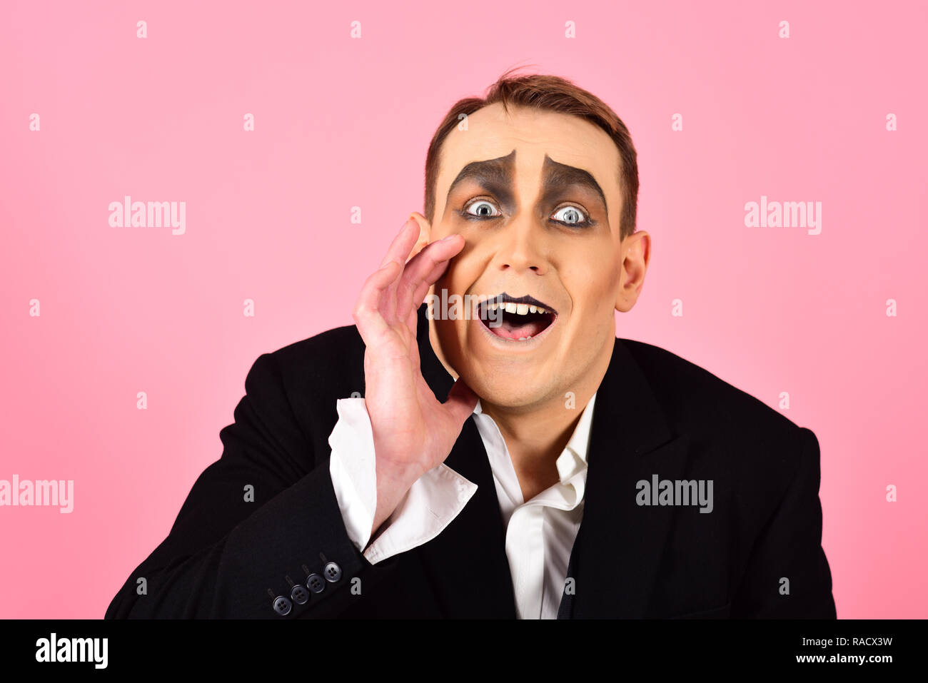 Pantomimic speech hi-res stock photography and images - Alamy