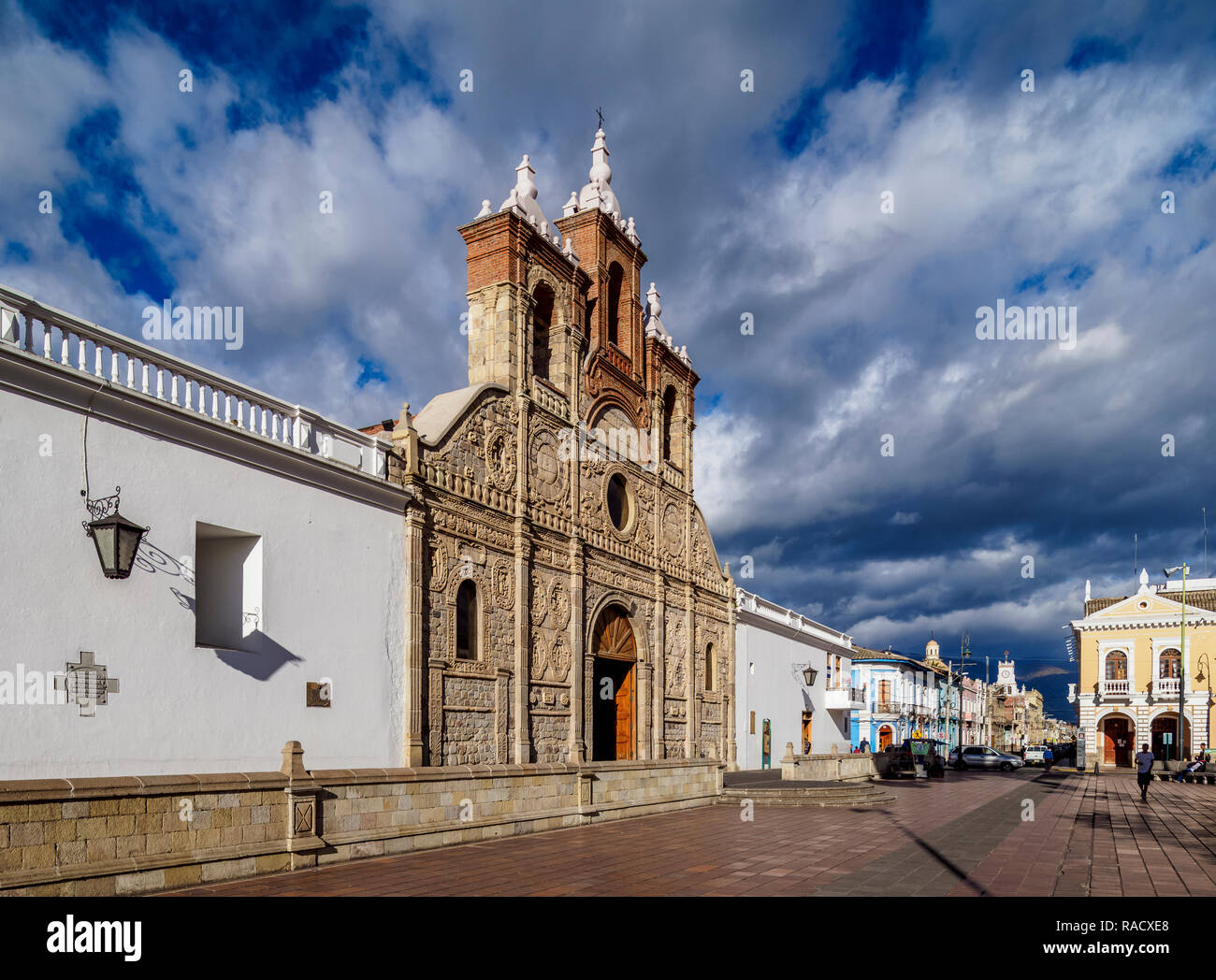 San Pedro Cathedral, Maldonado Park, Riobamba, Chimborazo Province ...