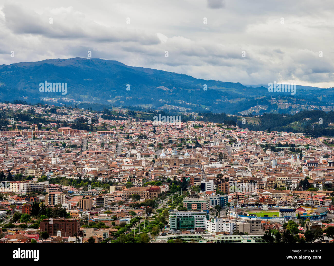 Cuenca Cityscape from Turi View Point, Azuay Province, Ecuador, South ...