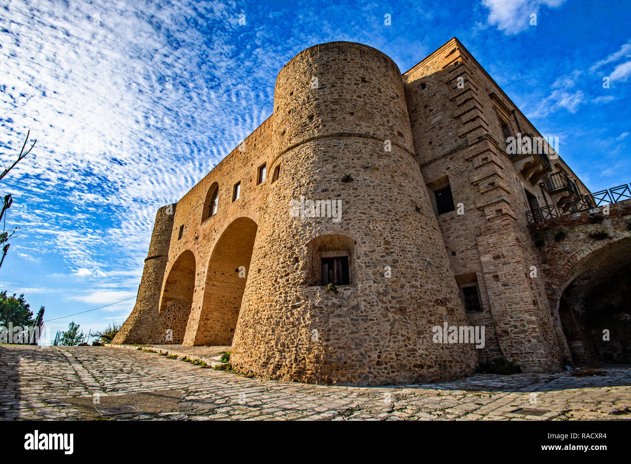 Italy Basilicata Bernalda Castle Stock Photo - Alamy
