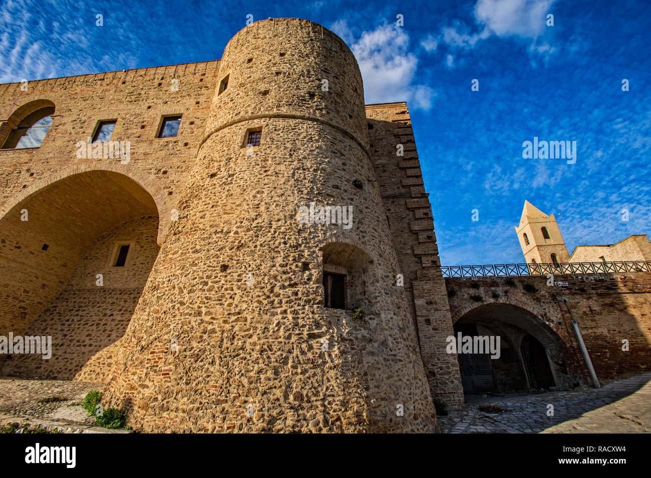 Italy Basilicata Bernalda Castle Stock Photo - Alamy