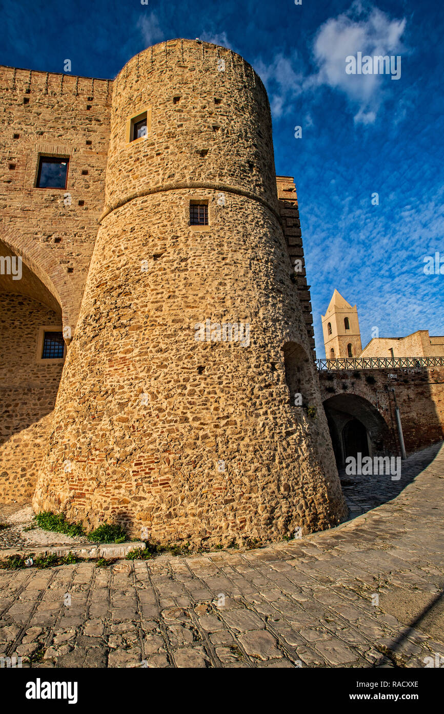 Italy Basilicata Bernalda Castle Stock Photo - Alamy