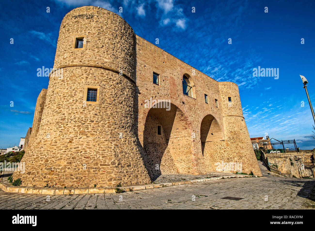 Italy Basilicata Bernalda Castle Stock Photo - Alamy