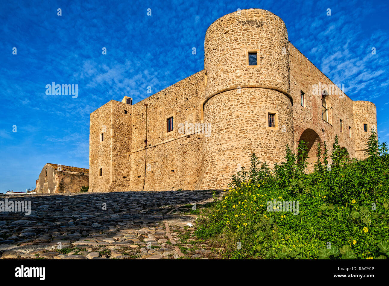 Italy Basilicata Bernalda Castle Stock Photo - Alamy