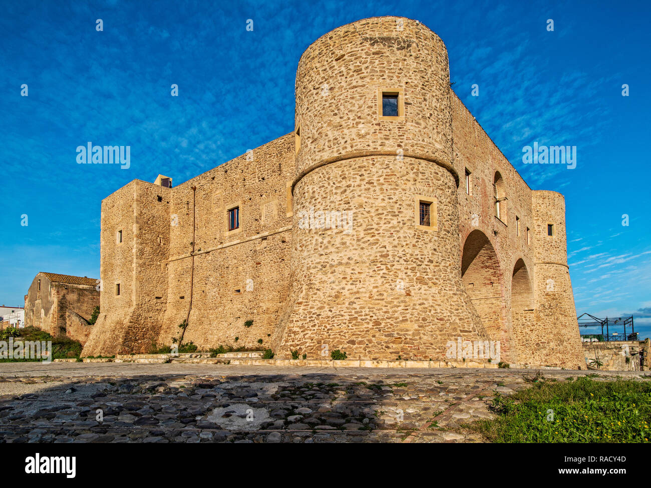 Italy Basilicata Bernalda Castle Stock Photo - Alamy