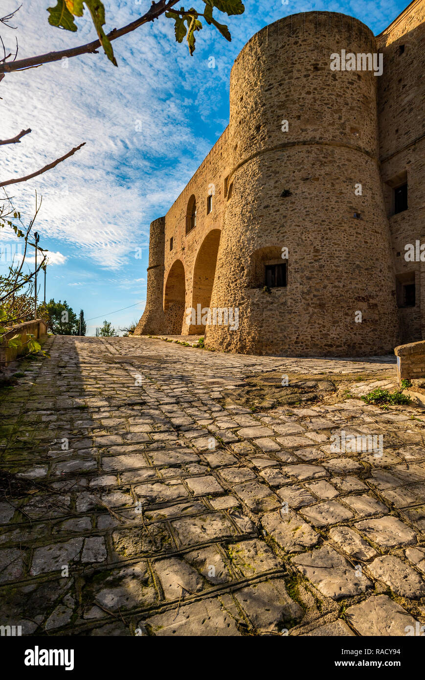 Italy Basilicata Bernalda Castle Stock Photo - Alamy