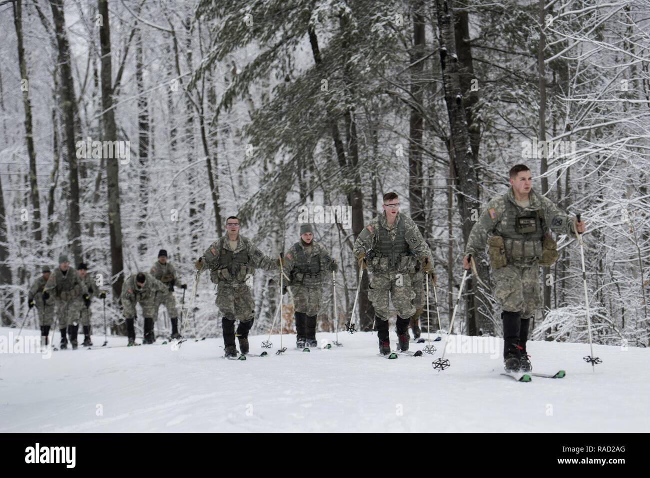 U.S. Soldiers assigned to Alpha Company, 3rd Battalion, 172nd Infantry ...
