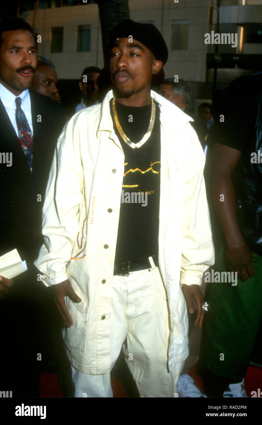 BEVERLY HILLS, CA - JULY 21: Rapper Tupac Shakur attends Columbia ...