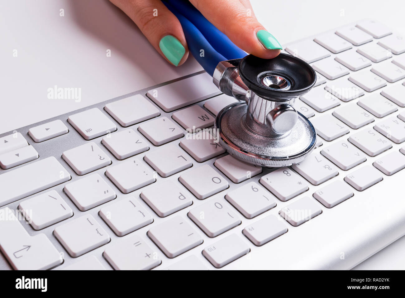 Software service one keyboard button hi-res stock photography and ...