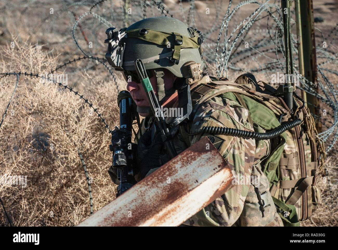 FORT IRWIN, Calif. — A squad leader assigned to Assassin Troop, 1st ...