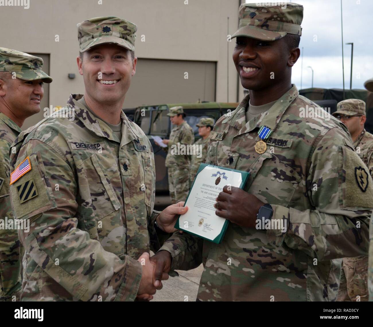 Civilian service achievement medal hi-res stock photography and images ...