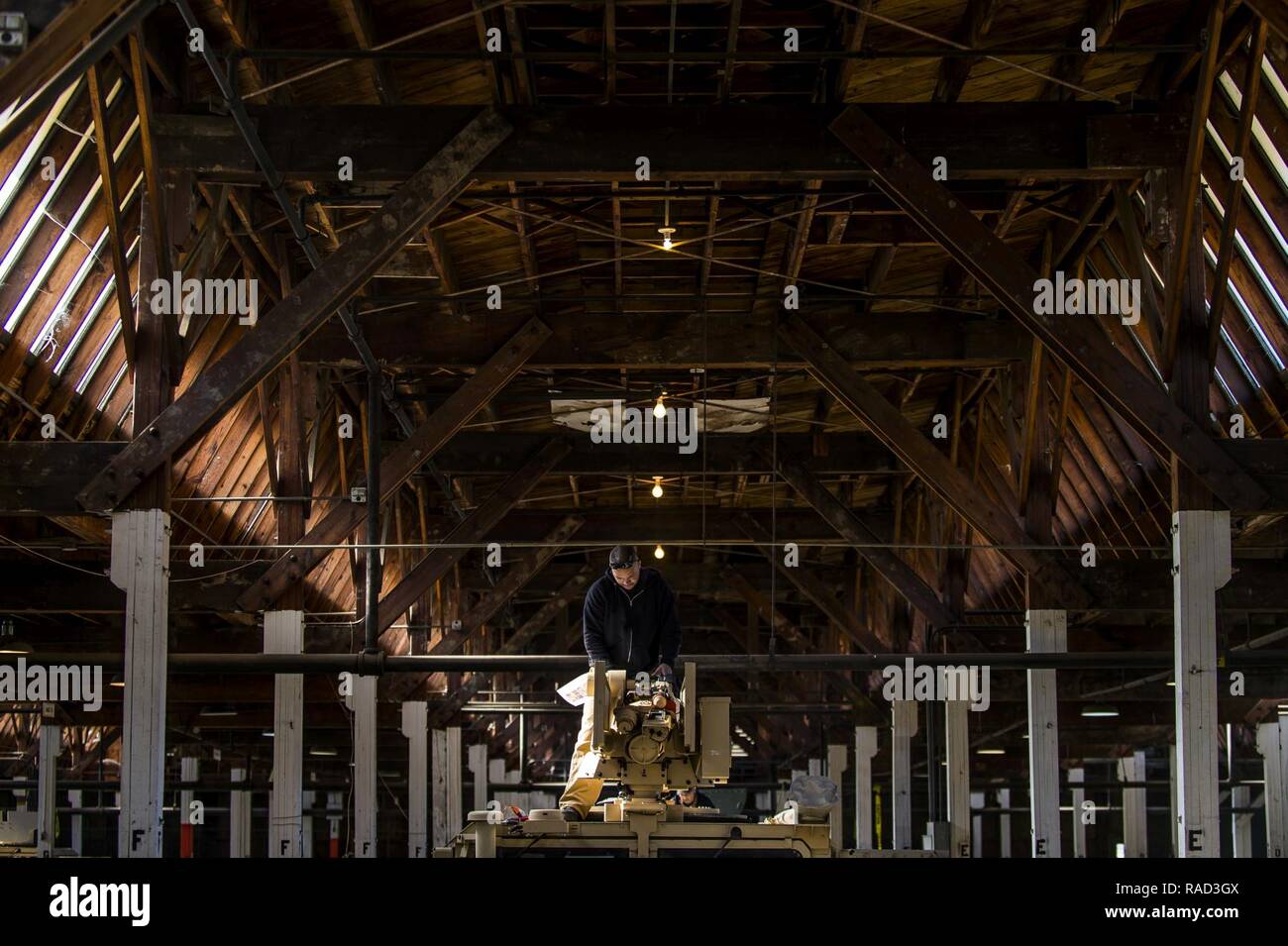 The Common Remotely Operated Weapon Station (CROWS) is mounted on top ...