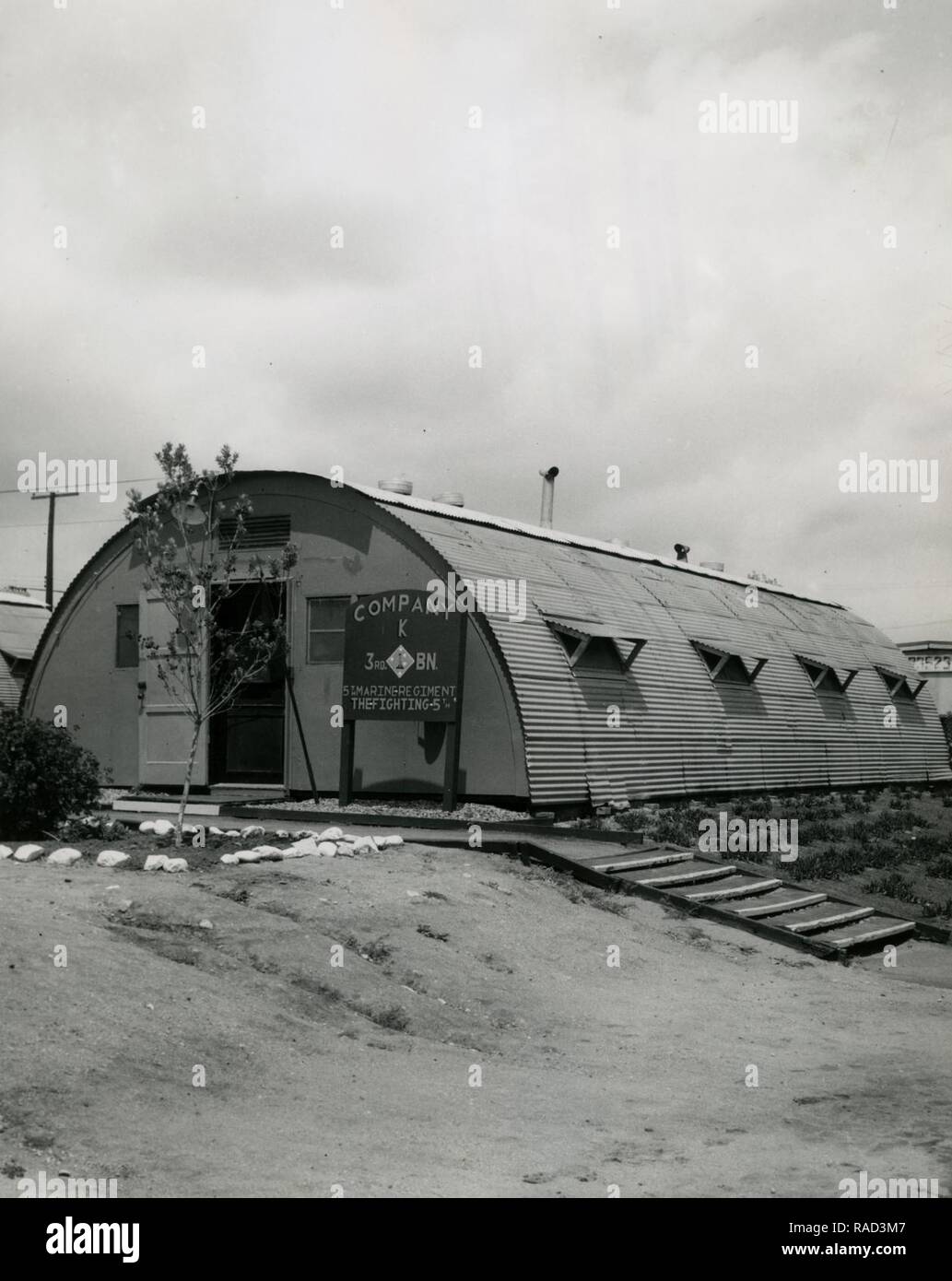 Typical Rifle Company, Company Office, 5th Marine Regiment, Camp ...
