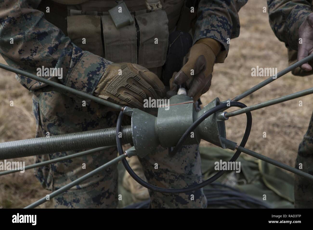 U.S. Marine Corps Lance Cpl. Nicholas S. Maze, field radio operator ...