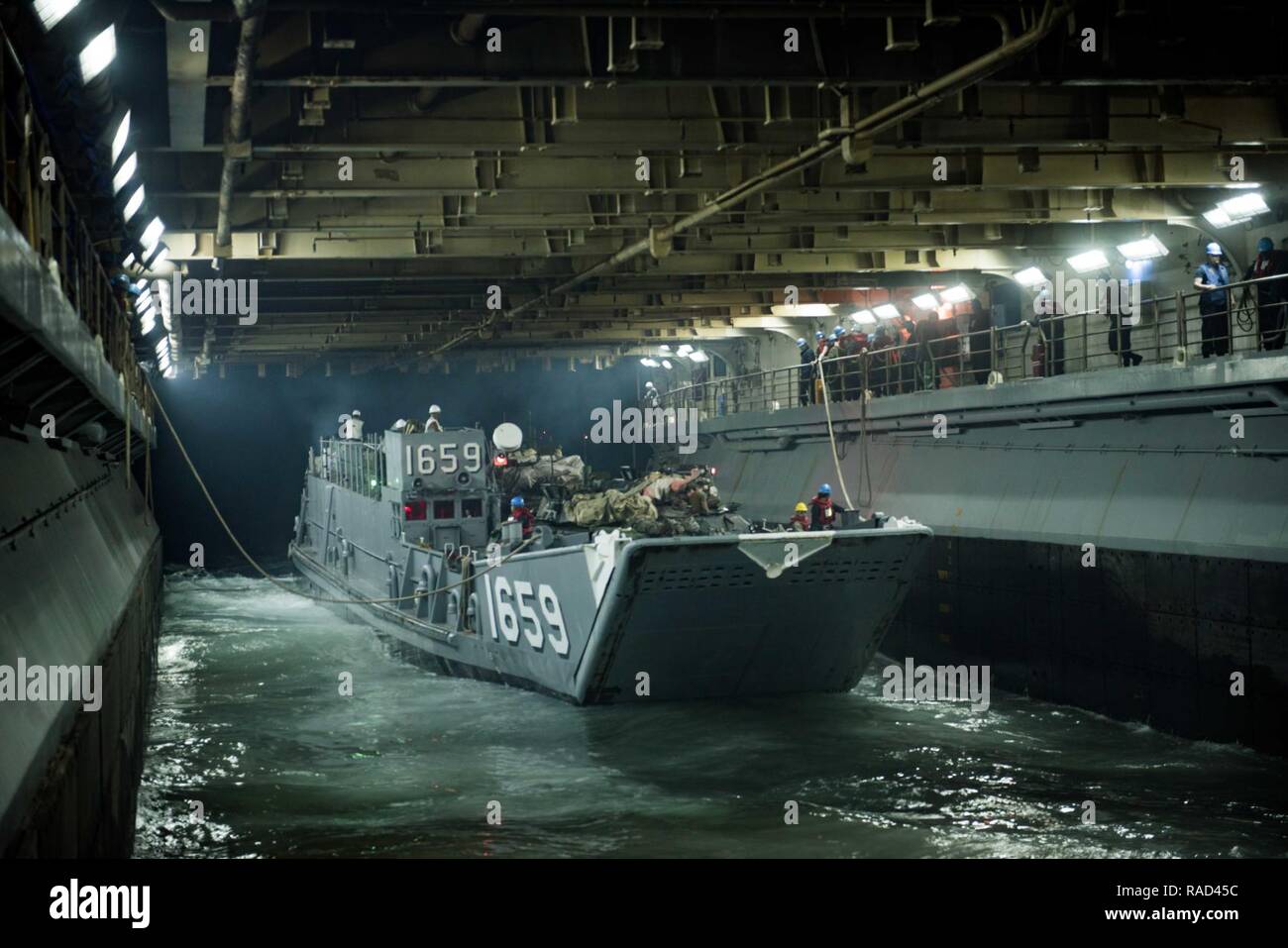 ATLANTIC OCEAN (Jan. 26, 2017) -- Landing Craft Utility (LCU) 1659 ...