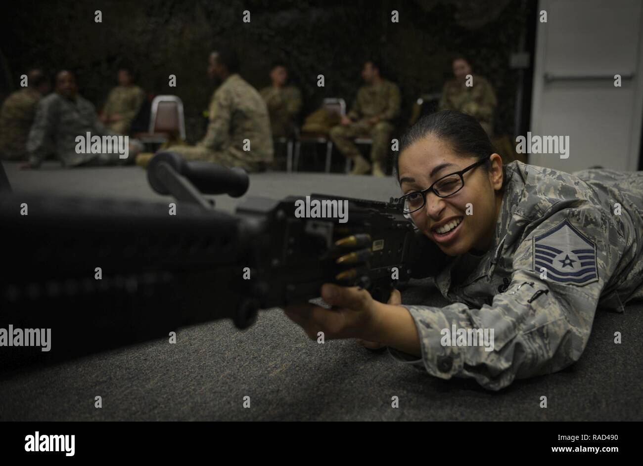 U.S. Air Force Master Sgt. Karen Harris, 1st Combat Camera Squadron ...