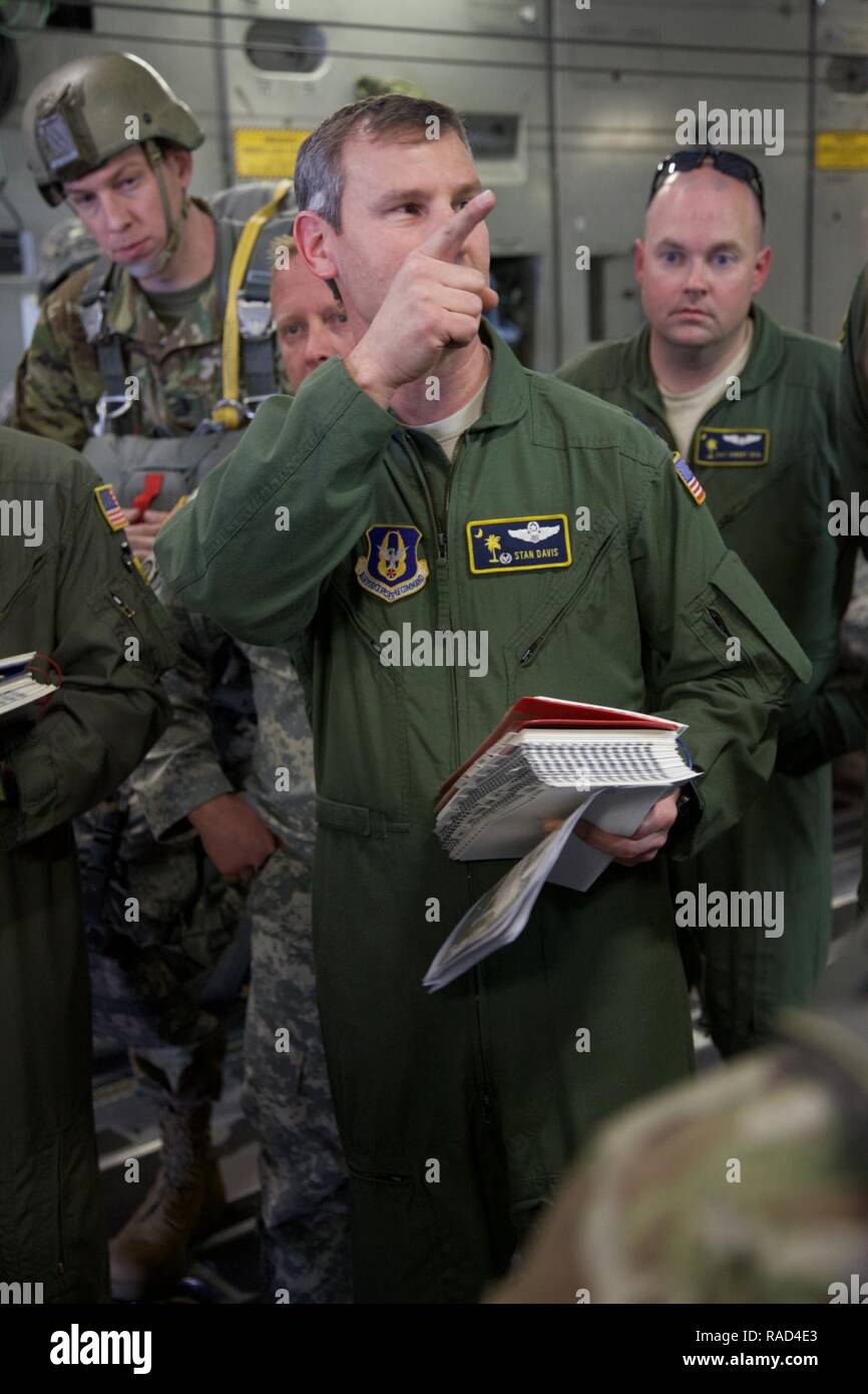 U.S. Airforce Lt. Col. Stan Davis, 317th Airlift Squadron, gave safety ...