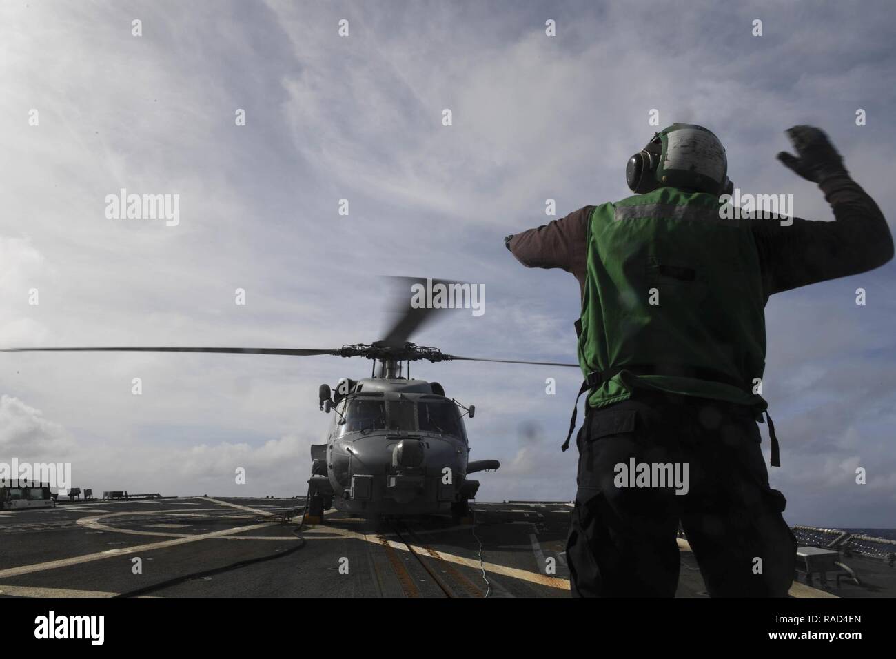 PACIFIC OCEAN (Jan. 26, 2017) Sailors assigned to Helicopter Maritime ...