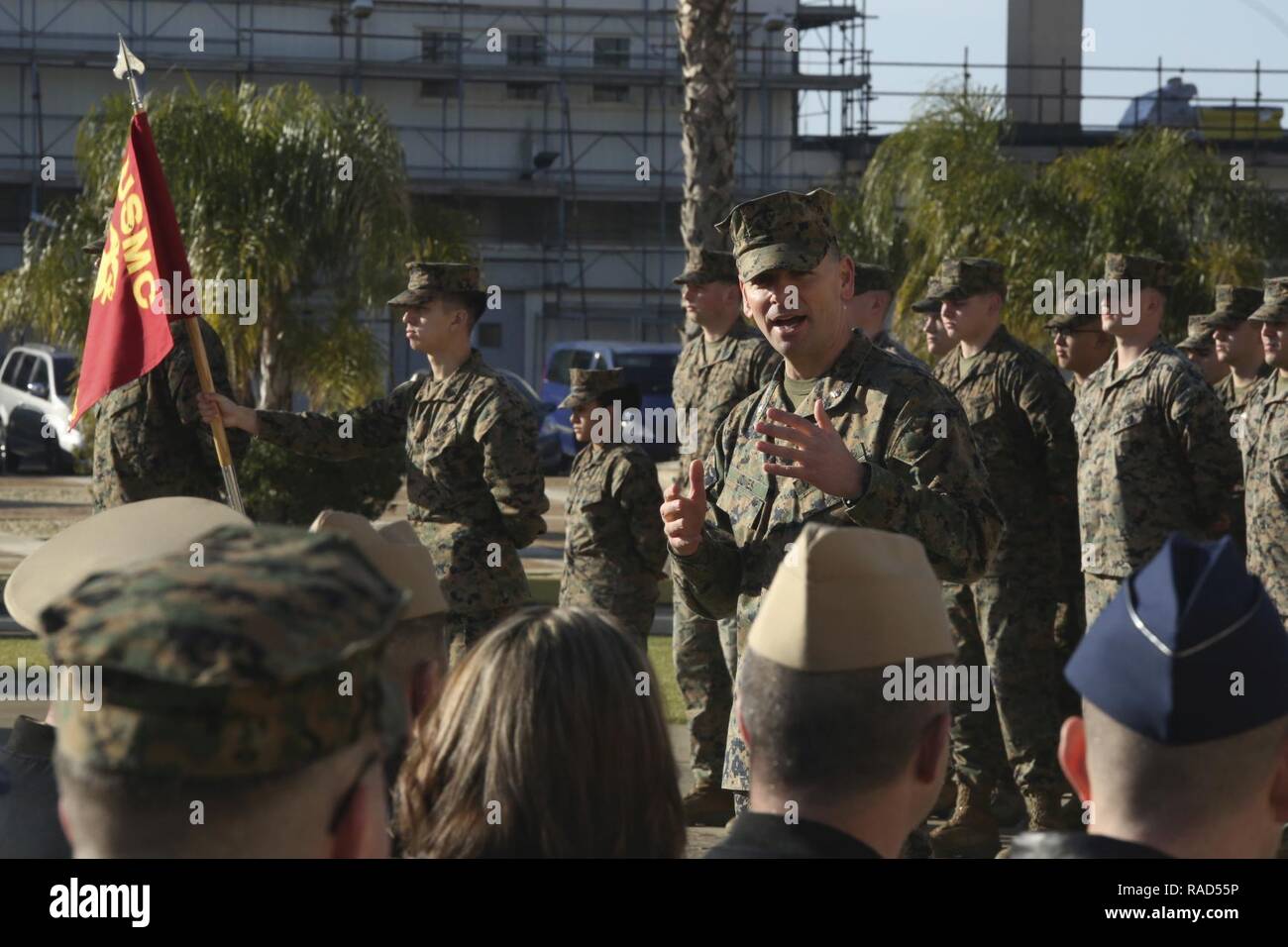 Lt. Col. Randall K. Jones, the commanding officer for Combat Logistics ...