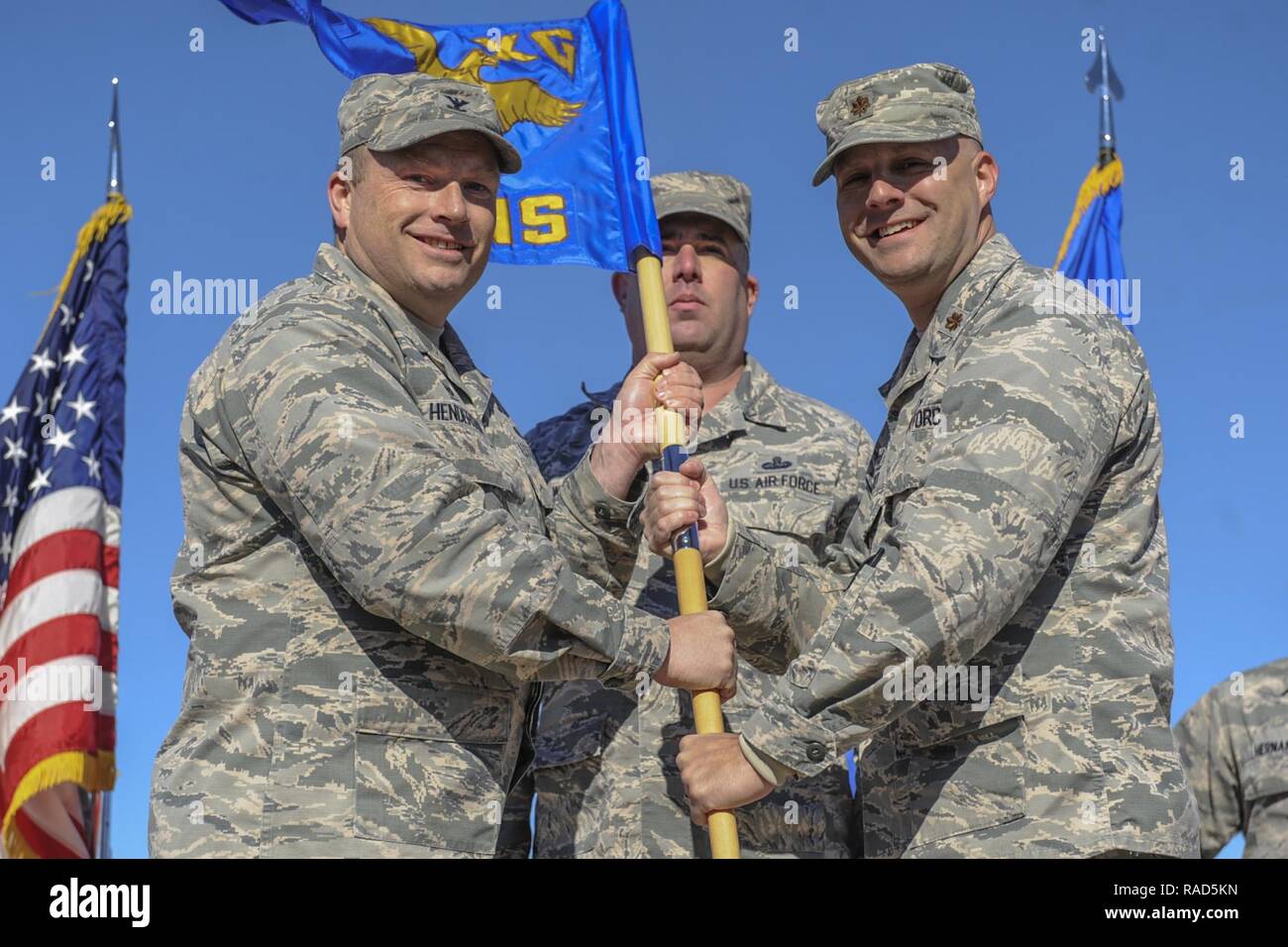 Col. Shane Henderson, 57th Maintenance Group commander, and Maj ...