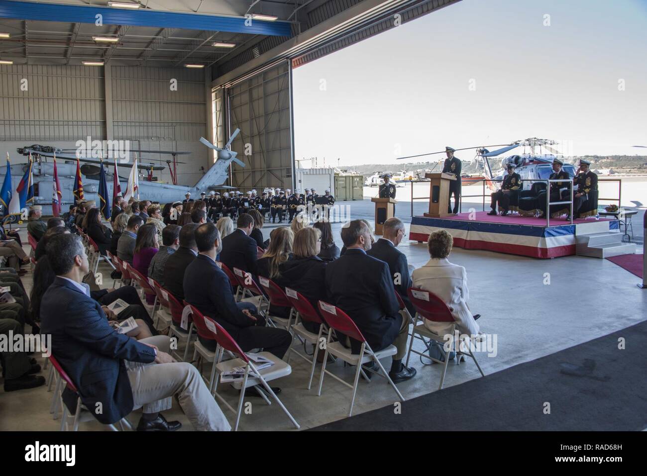SAN DIEGO ( January 27, 2017) Guest speaker Vice Adm. Mike Shoemaker ...