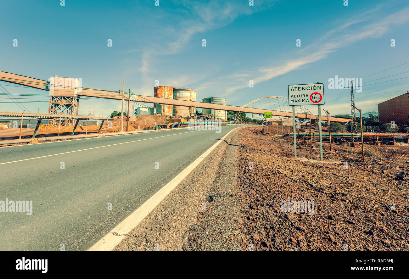 Complex of mine buildings of a old mining enterprise for the extraction ...