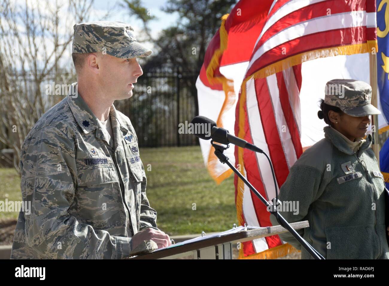 U.S. Air Force Lt. Col. Lee Thompson, commander of the 145th Logistics ...