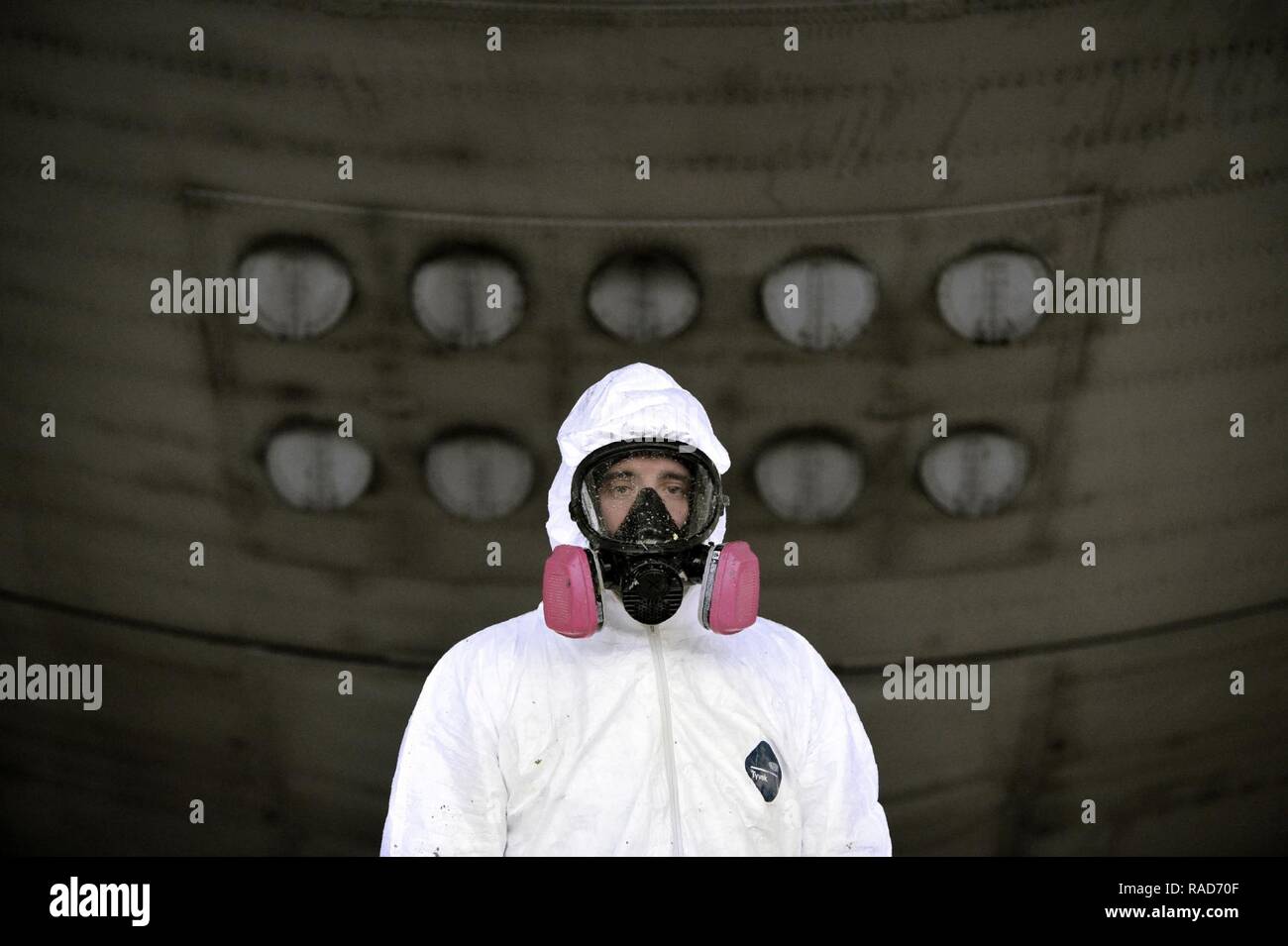 Tech Sgt. Edward Metcalf, an airmen with the 106th Rescue Wing, pauses ...
