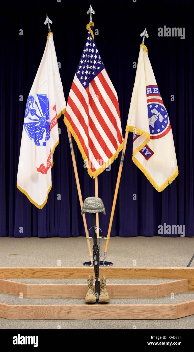 The Memorial Stand for Staff Sgt. Cameron Beckwith, Recruiter, 5th ...