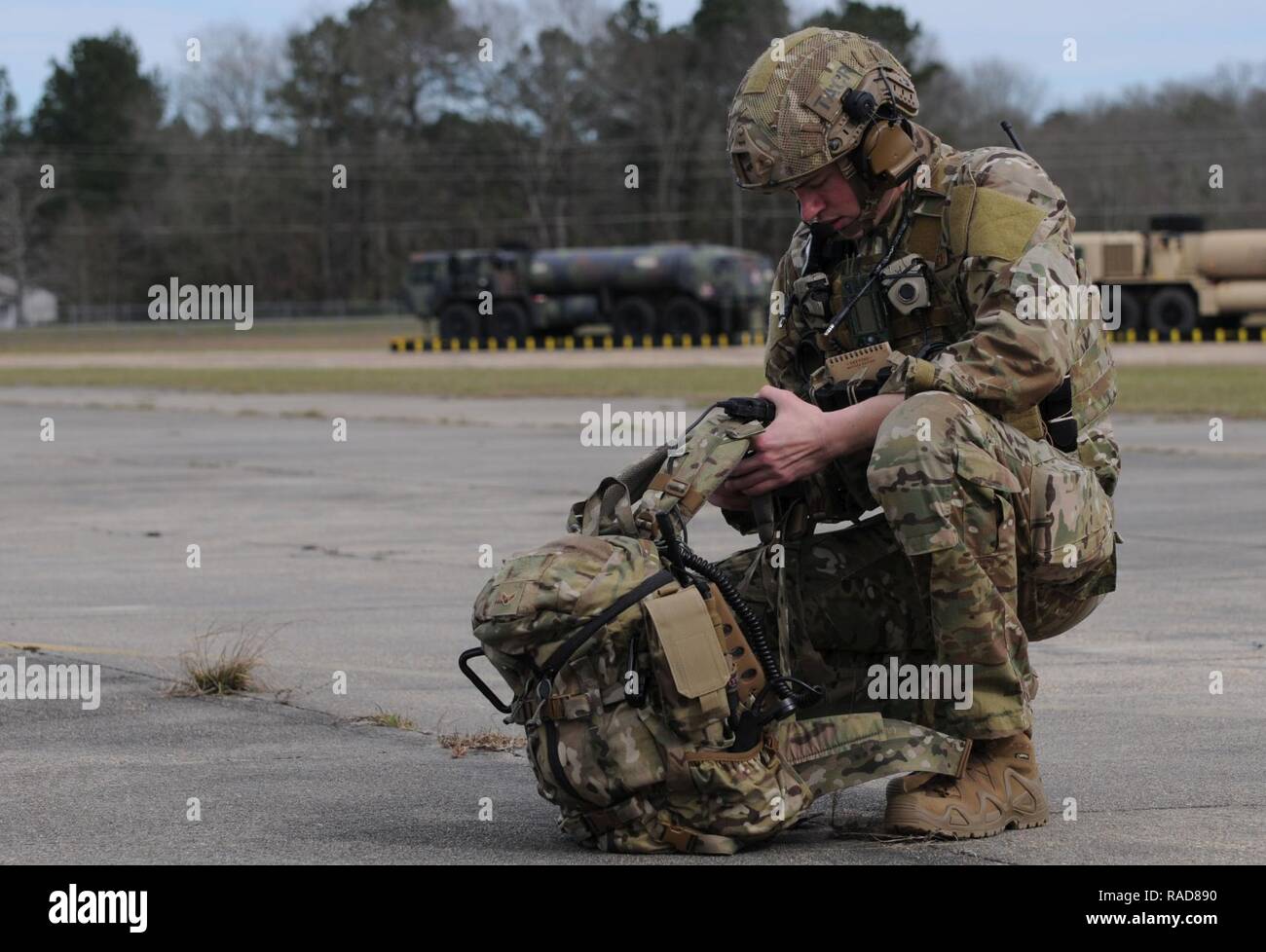 Airman 1st Class Ian Whelan, a tactical air control party specialist ...
