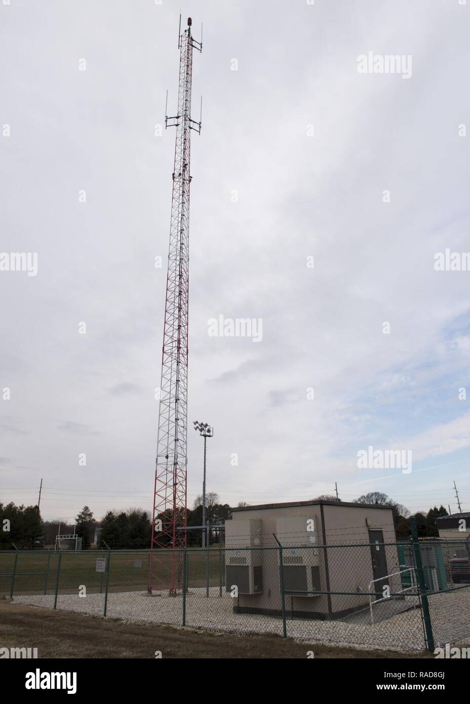 The newly upgraded trunked land mobile radio tower resides on the north ...