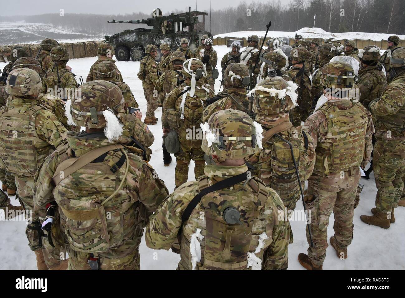 The 2nd Squadron, 2nd Cavalry Regiment, conducts an After Action Review ...