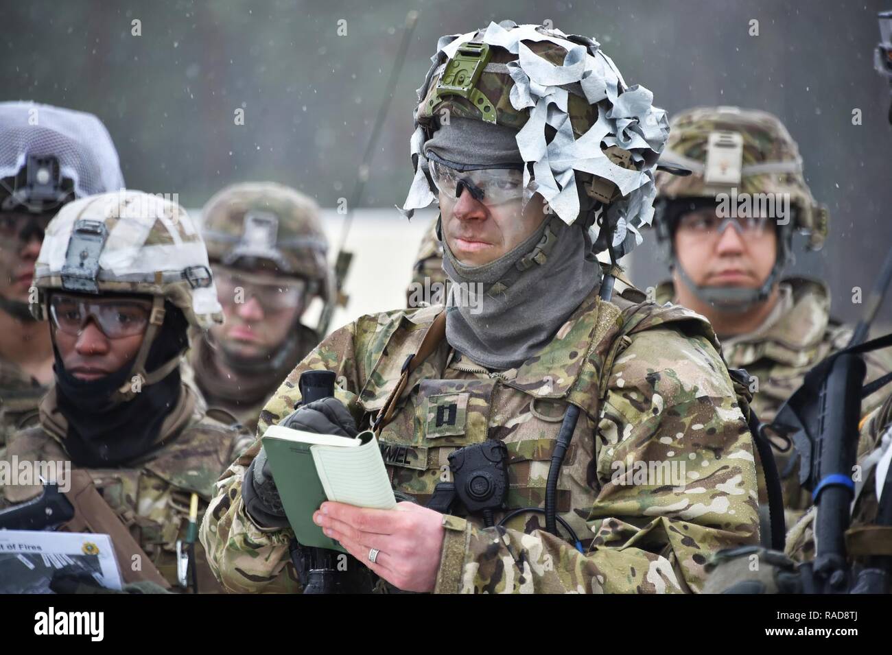 The 2nd Squadron, 2nd Cavalry Regiment, conducts an After Action Review ...