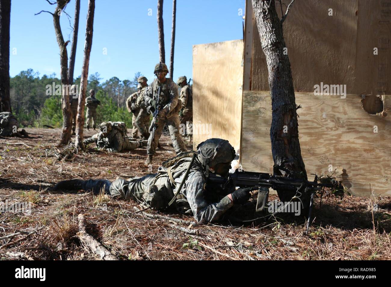 Pfc. Skyler Moore, an infantryman with Bravo Company, 3rd Battalion ...
