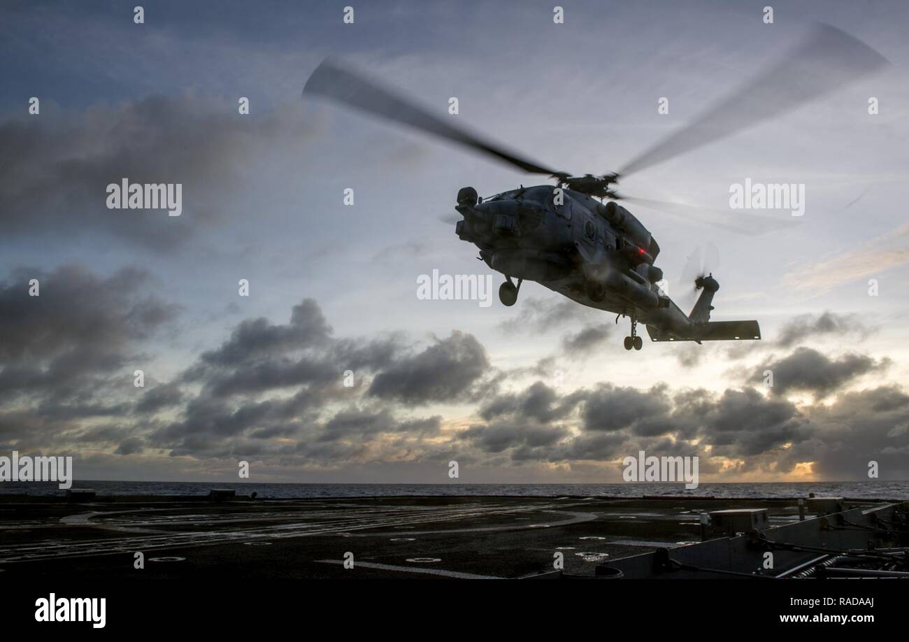 PACIFIC OCEAN (Jan. 27, 2017) An MH-60S Sea Hawk helicopter assigned to ...