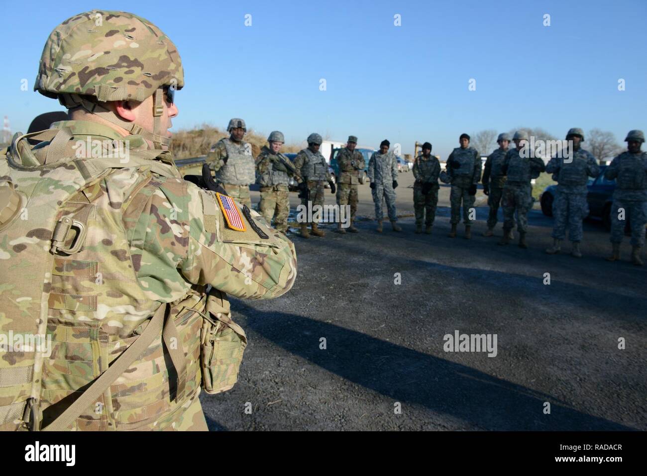 U.S. Army 1st Sgt. Jason Melton, with the Network Enterprise Center ...