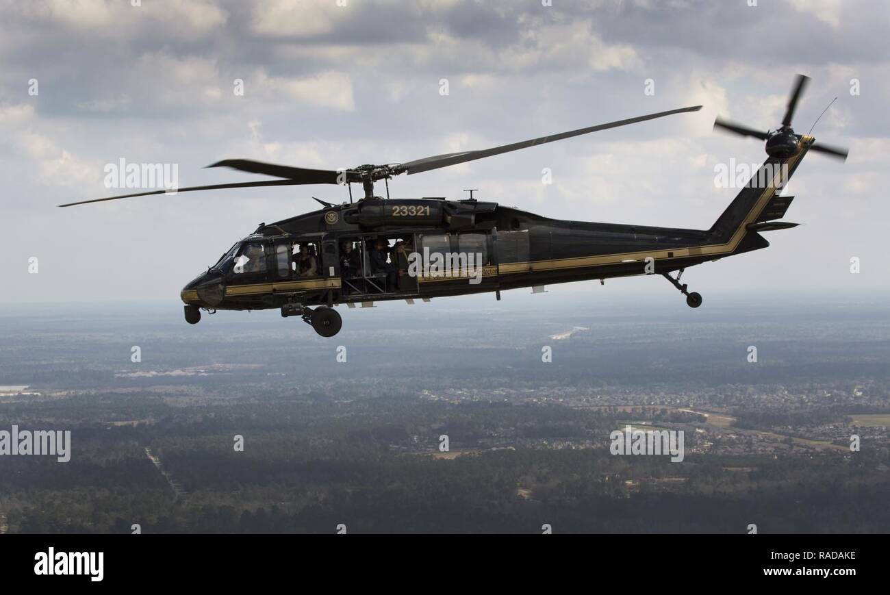 A UH-60 Black Hawk helicopter of U.S. Customs and Border Protection ...