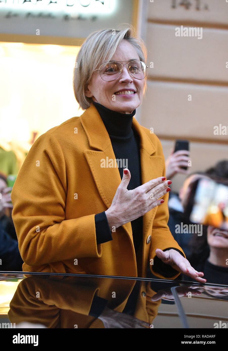 Sharon Stone out and about in Rome. Featuring: Sharon Stone Where: Rome ...