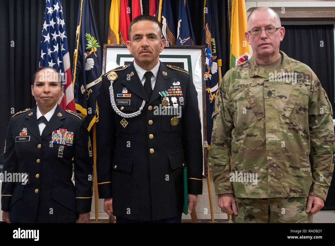 From left to right: Master Sgt. Irma Banks, 5th Armored Brigade; Army ...