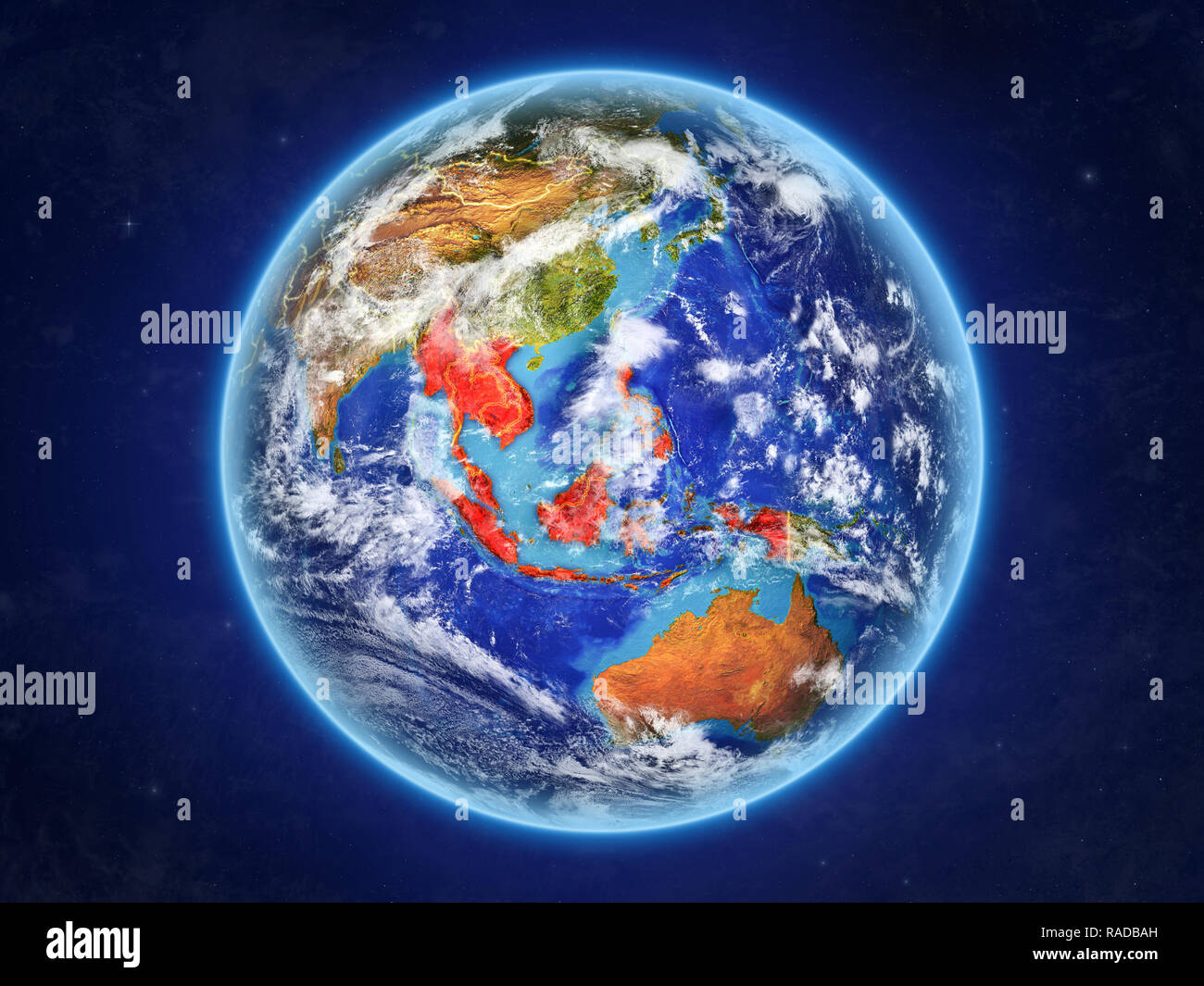 Asean countries map hi-res stock photography and images - Alamy