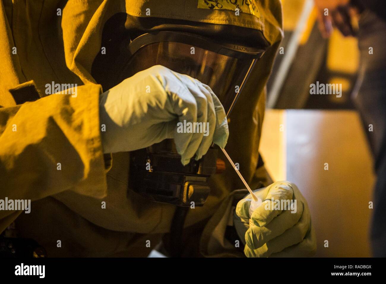 Cpl. Ryan Yancey, a chemical, biological, radiological and nuclear ...