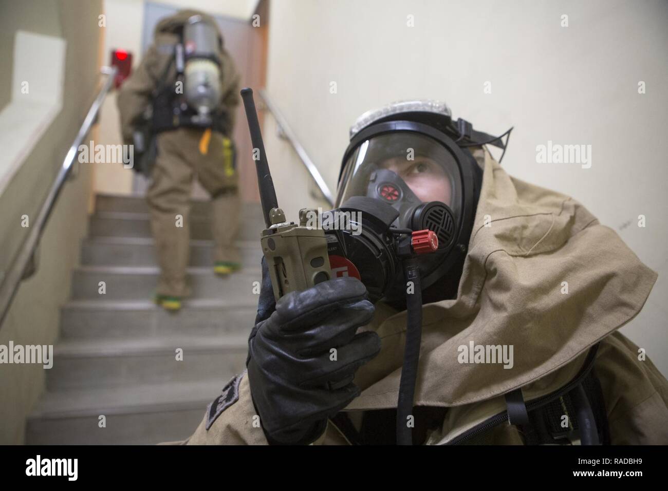 Cpl. Albert Gaston, a chemical, biological, radiological and nuclear ...