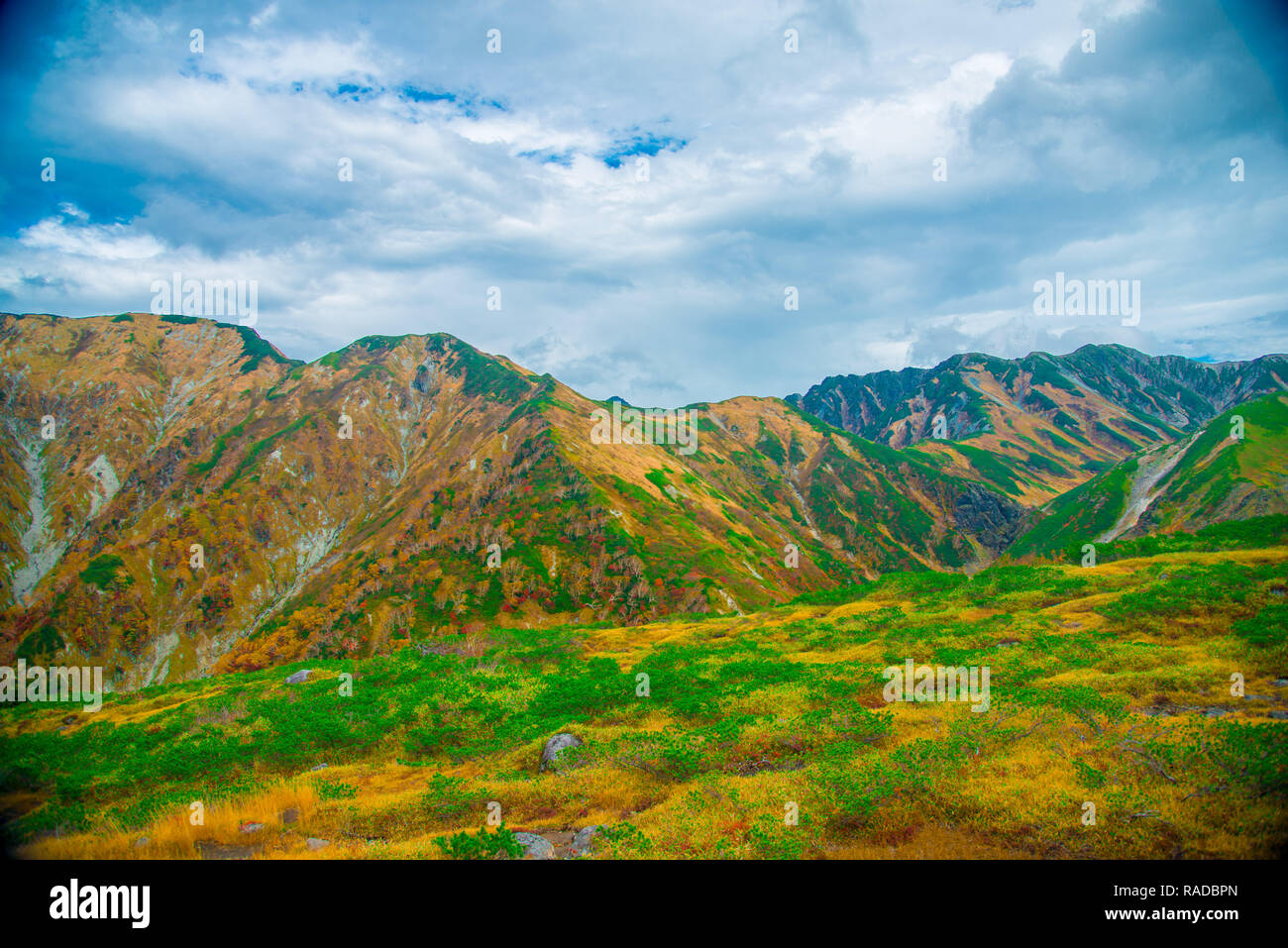 Mountain view of Tateyama in Toyama, Japan. Toyama is one of the ...