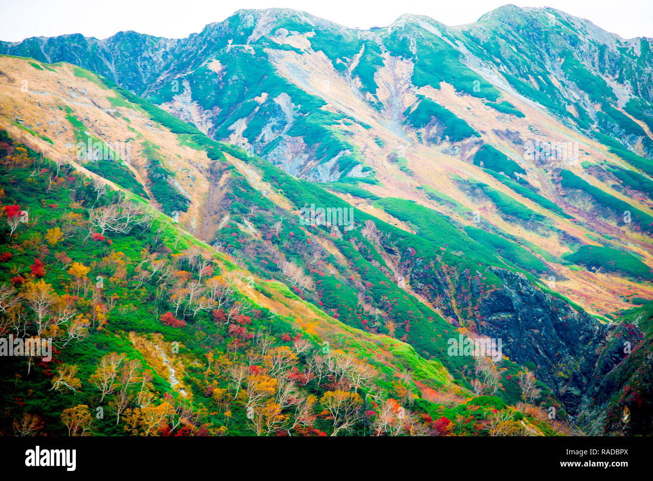 Mountain view of Tateyama in Toyama, Japan. Toyama is one of the ...